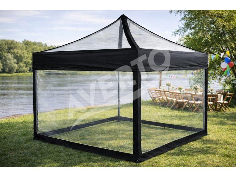 3x3 m AL-HEX50 ClearPVC läbipaistev telk | Averto